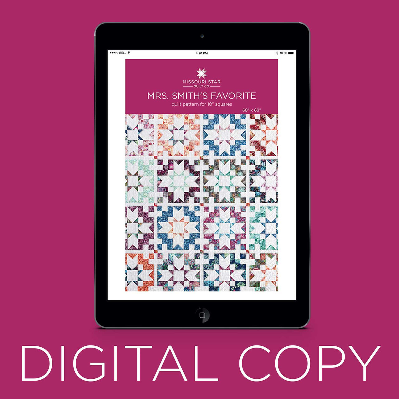 Digital Download - Mrs. Smith's Favorite Quilt Pattern by Missouri Sta