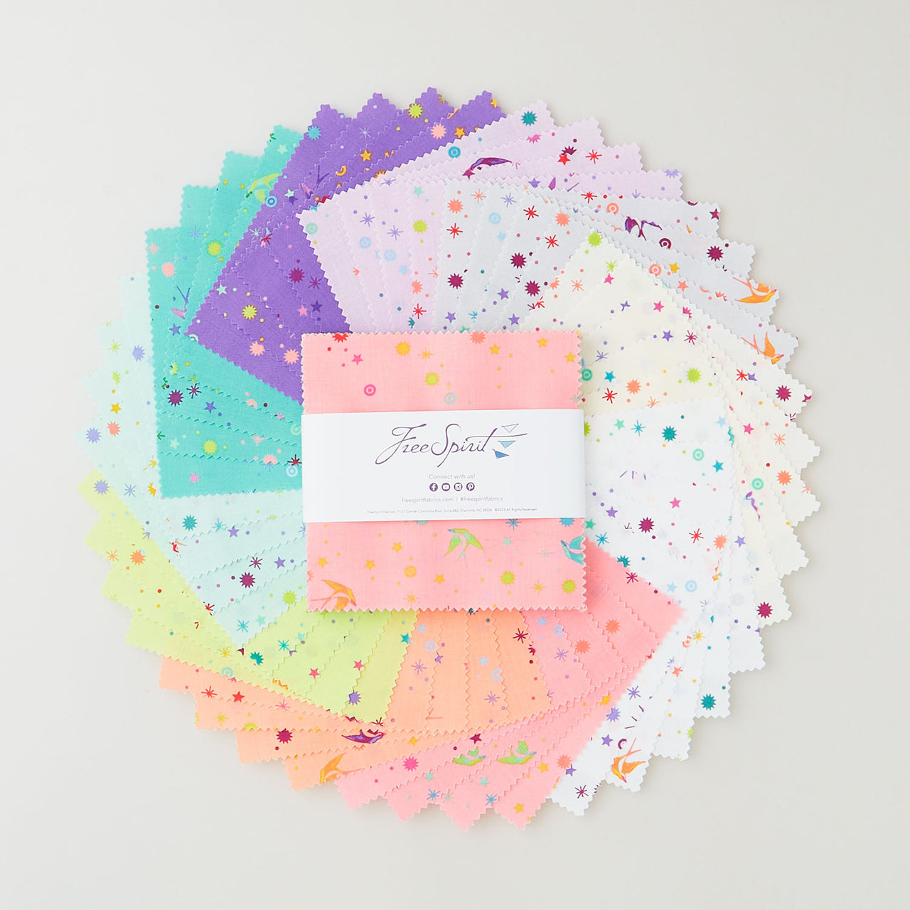 Tula Pink's True Colors Fairy Dust Charm Pack