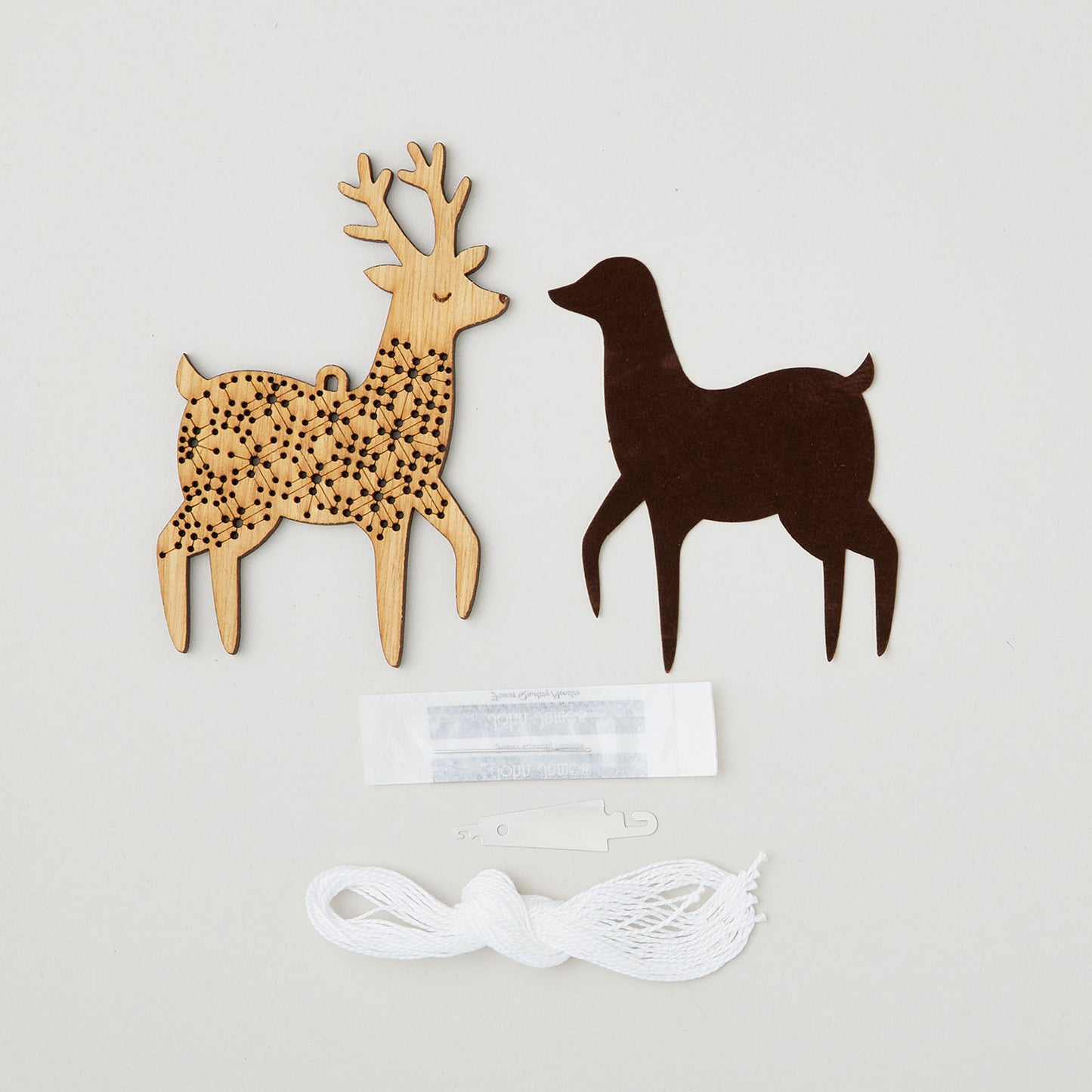 Reindeer Stitched Ornament Kit