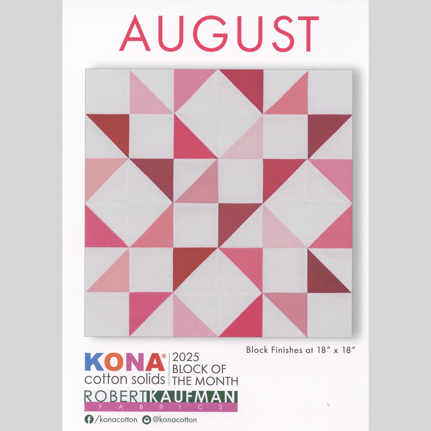 Kona Cotton Solids 2025 Block of the Month Bundle
