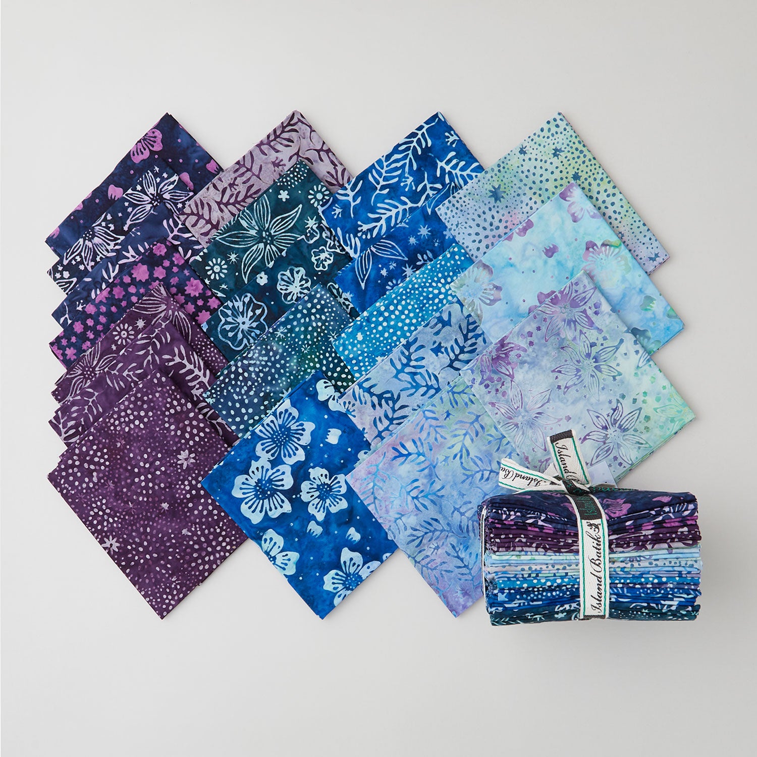 Shadow Blooms Batiks Fat Quarter Bundle