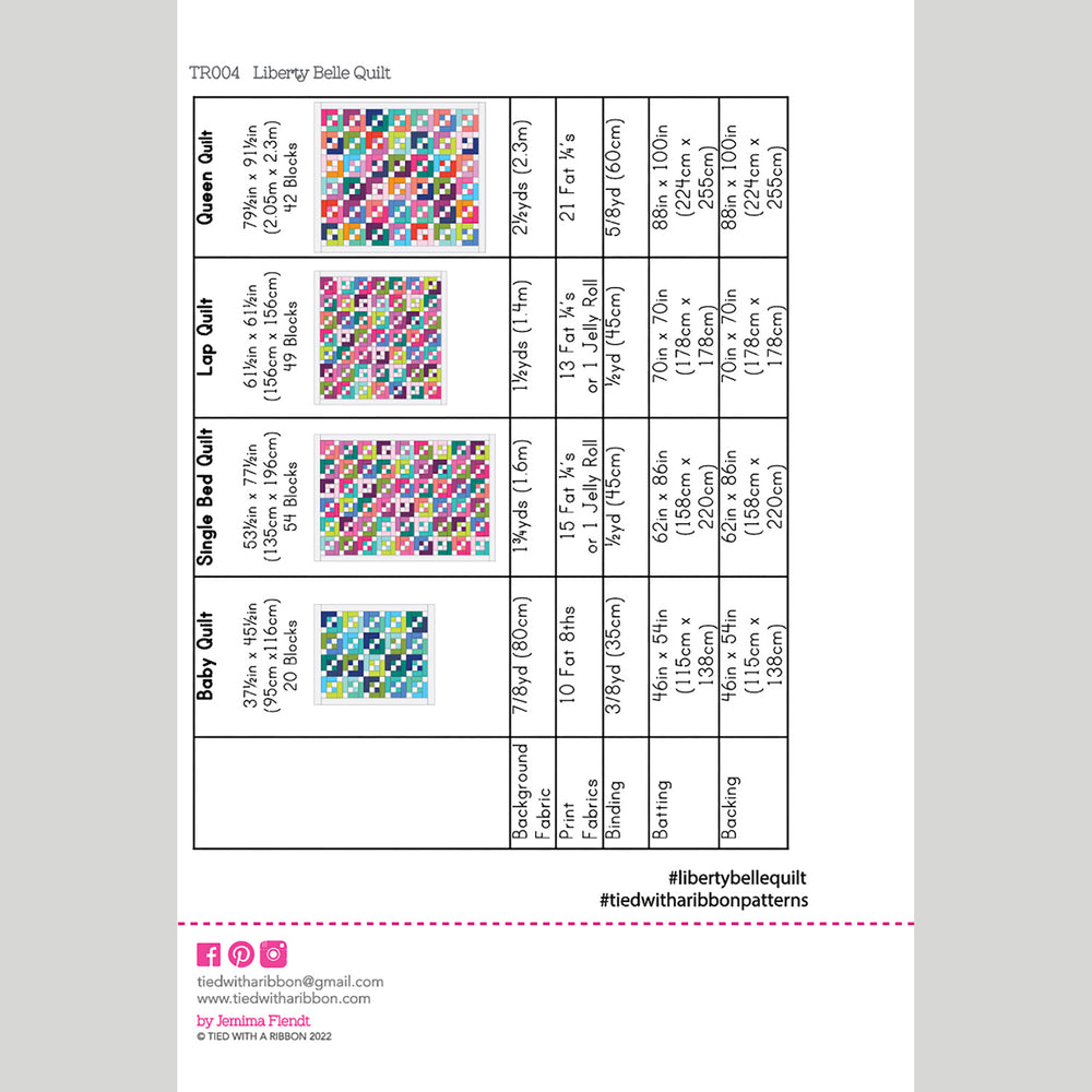 Digital Download - Liberty Belle Quilt Pattern