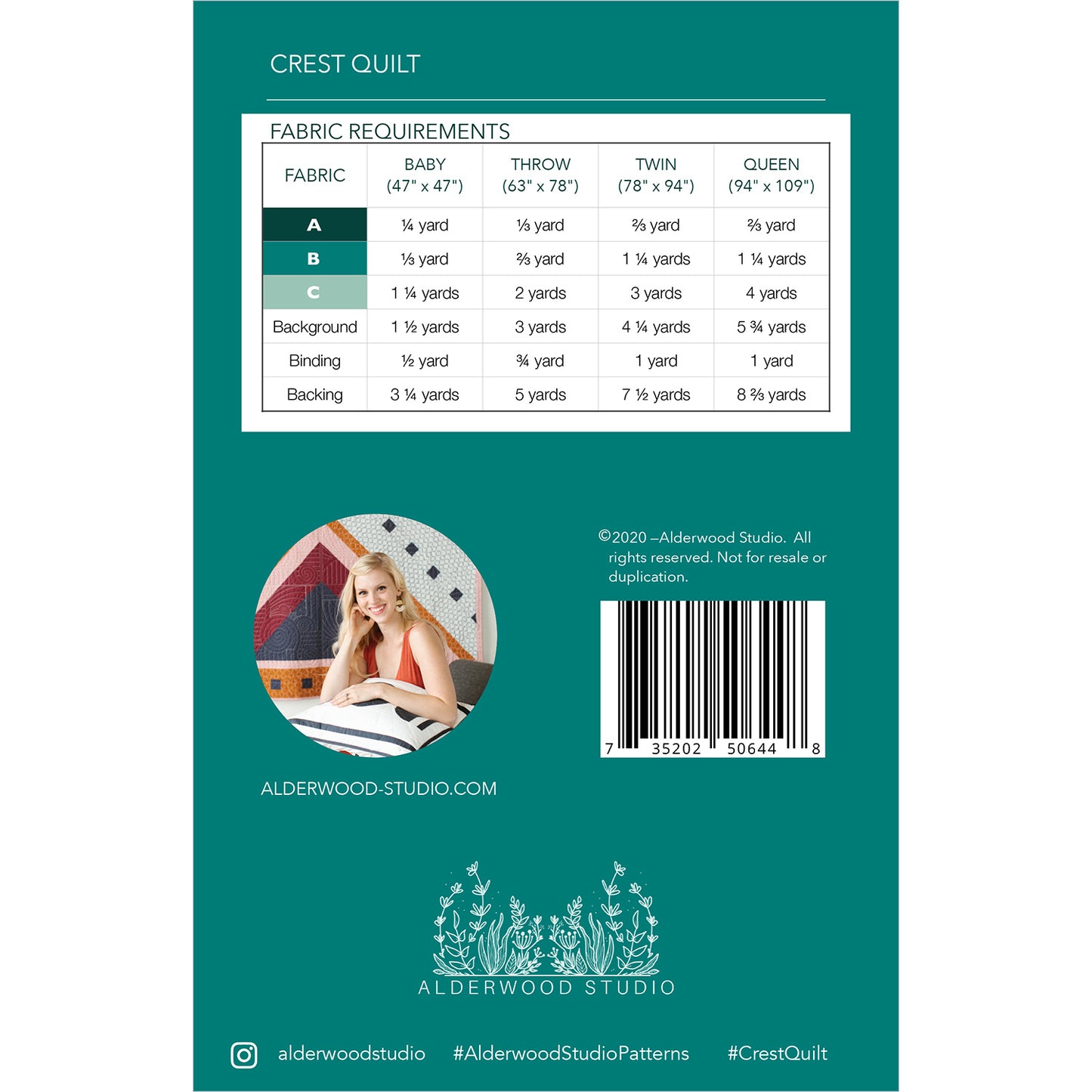 Digital Download - Crest Quilt Pattern