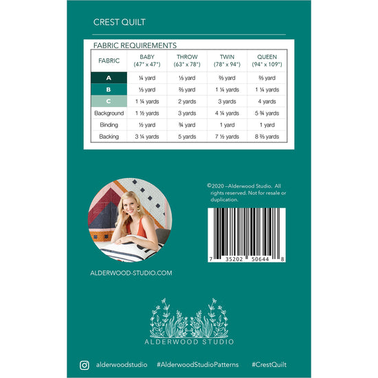 Digital Download - Crest Quilt Pattern