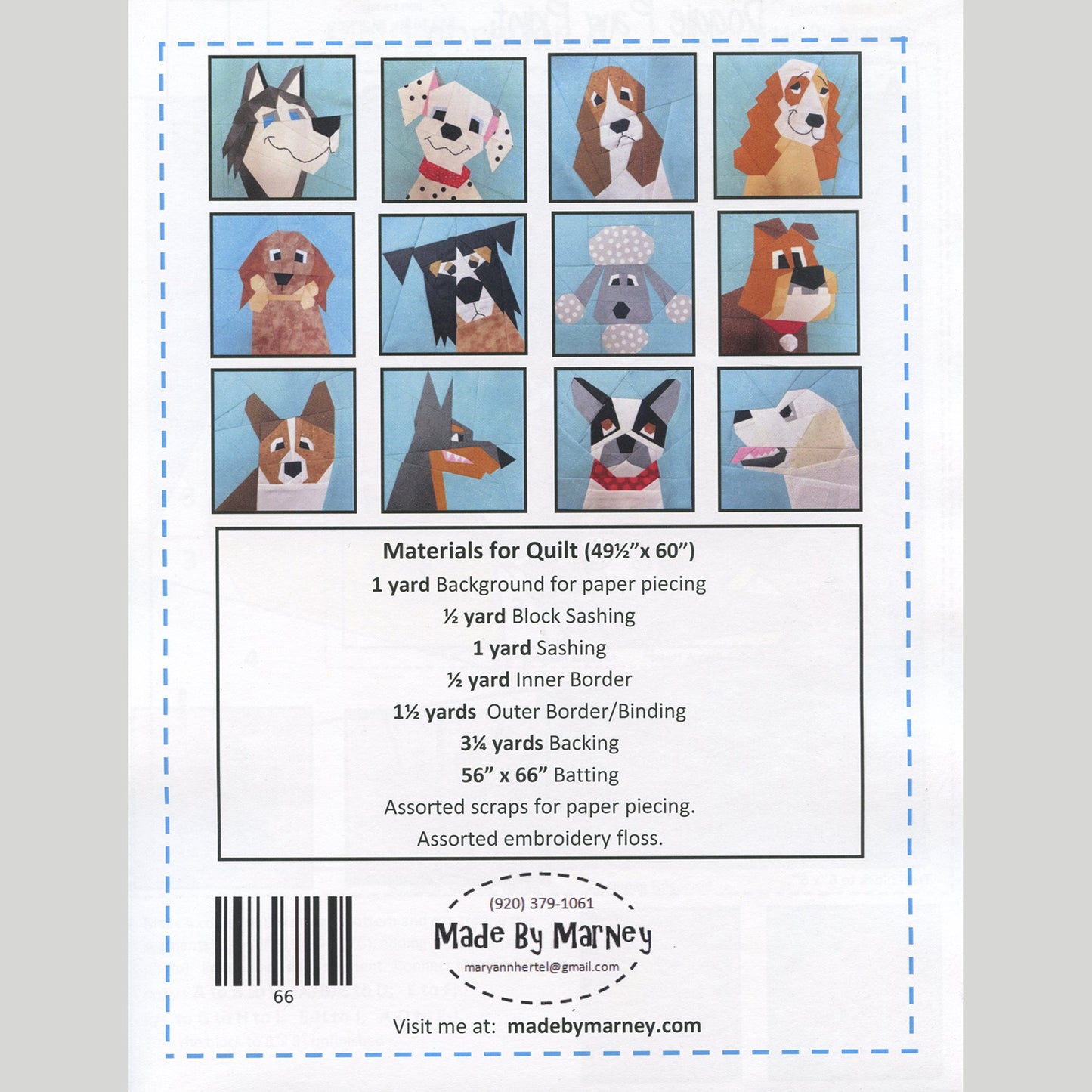 Dog Lover Quilt Pattern