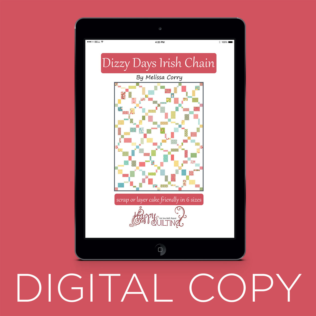 Digital Download - Dizzy Days Irish Chain Quilt Pattern