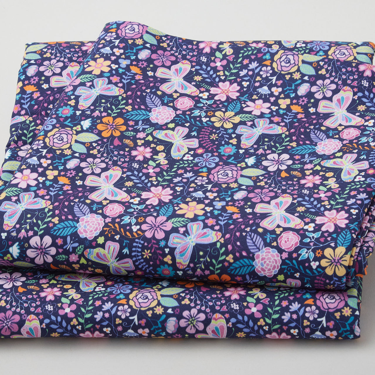 Widebacks - Enchanted Garden Navy 108" 3 Yard Cut