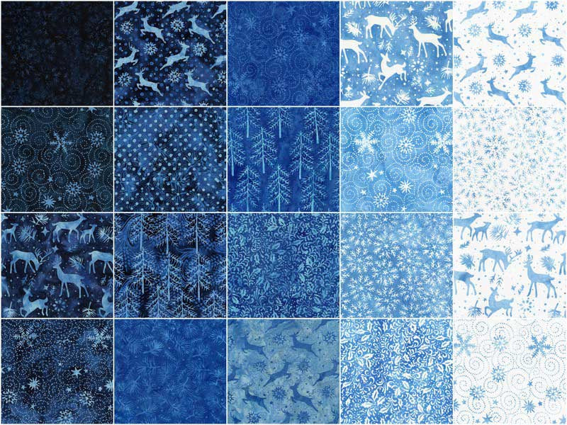 Snowed In Batiks Strips