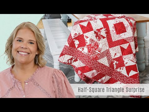 Half-Square Triangle Surprise Quilt Pattern by Missouri Star