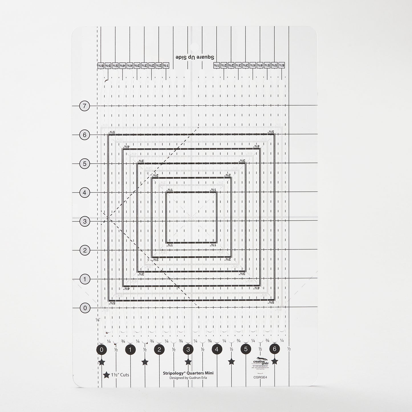 Creative Grids Stripology® Quarters Mini Quilt Ruler