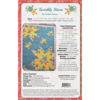 Twinkly Stars Quilt Pattern