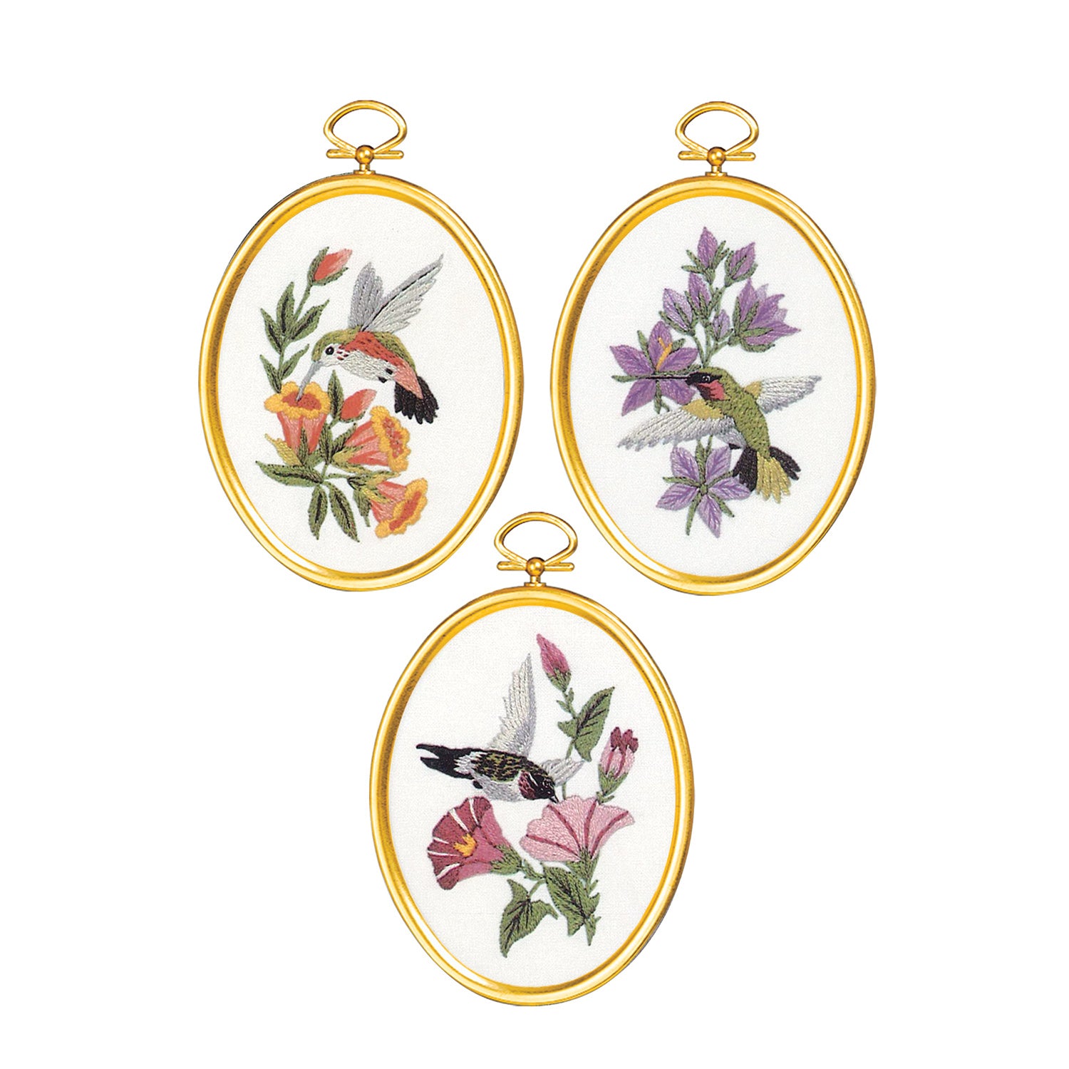 Hummingbirds Embroidery Set Kit