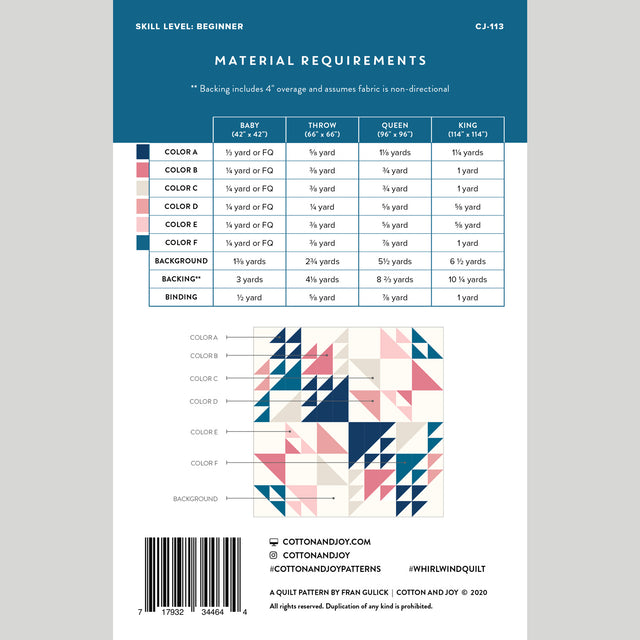 Digital Download - Whirlwind Quilt Pattern