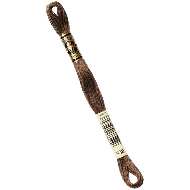 DMC Embroidery Floss - 839 Dark Beige Brown