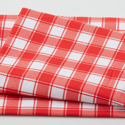 Red Plaids - Red White Plaid 2 Yard Cut