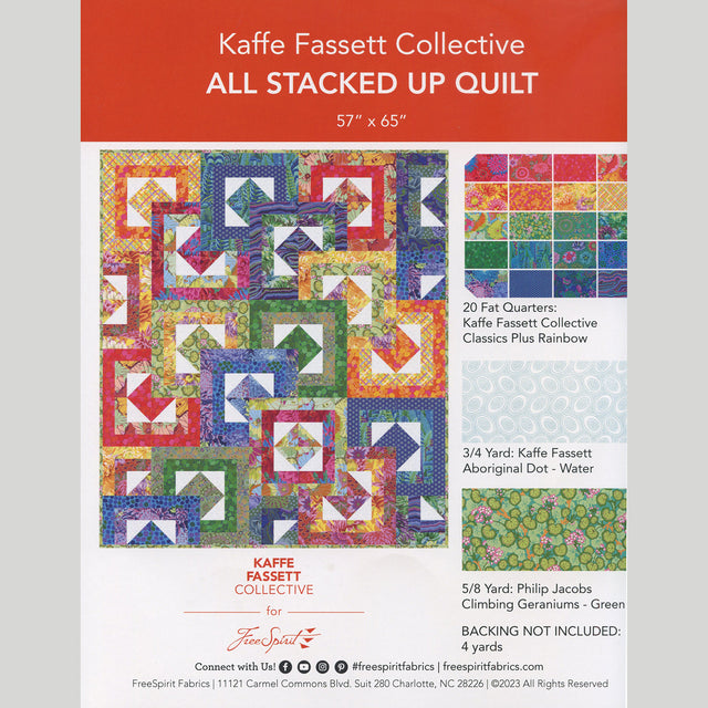Kaffe Fassett All Stacked Up Quilt Kit
