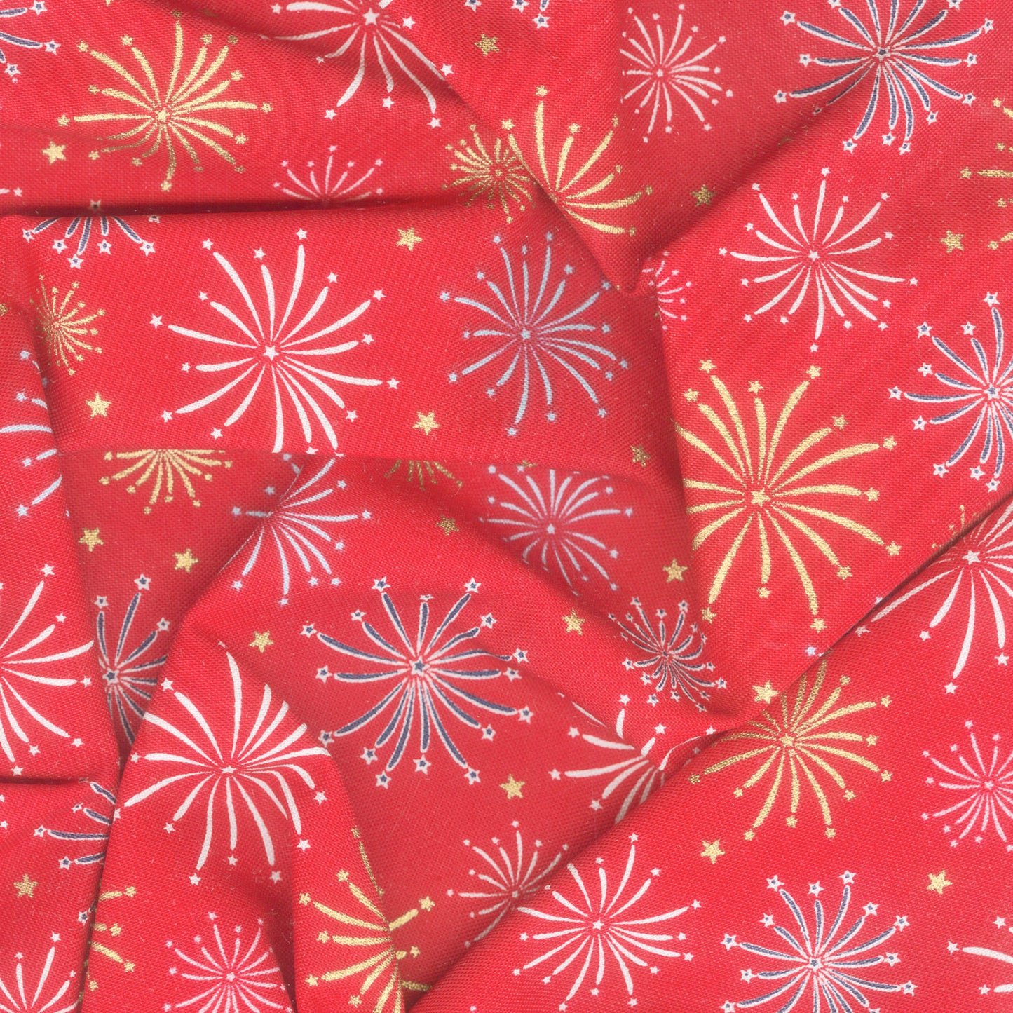 Sweet Freedom - Fireworks Red Sparkle Yardage