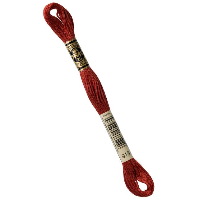 DMC Embroidery Floss - 918 Dark Red Copper