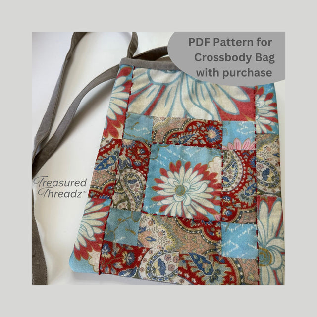 Treasured Threadz™ Roses & Daises Patchwork Panel