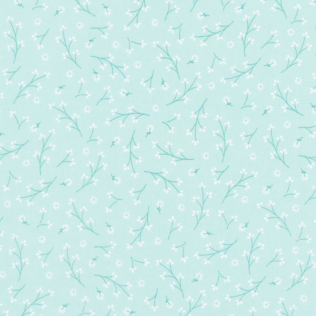 Kimberbell Basics - Pretty Petals Aqua Yardage
