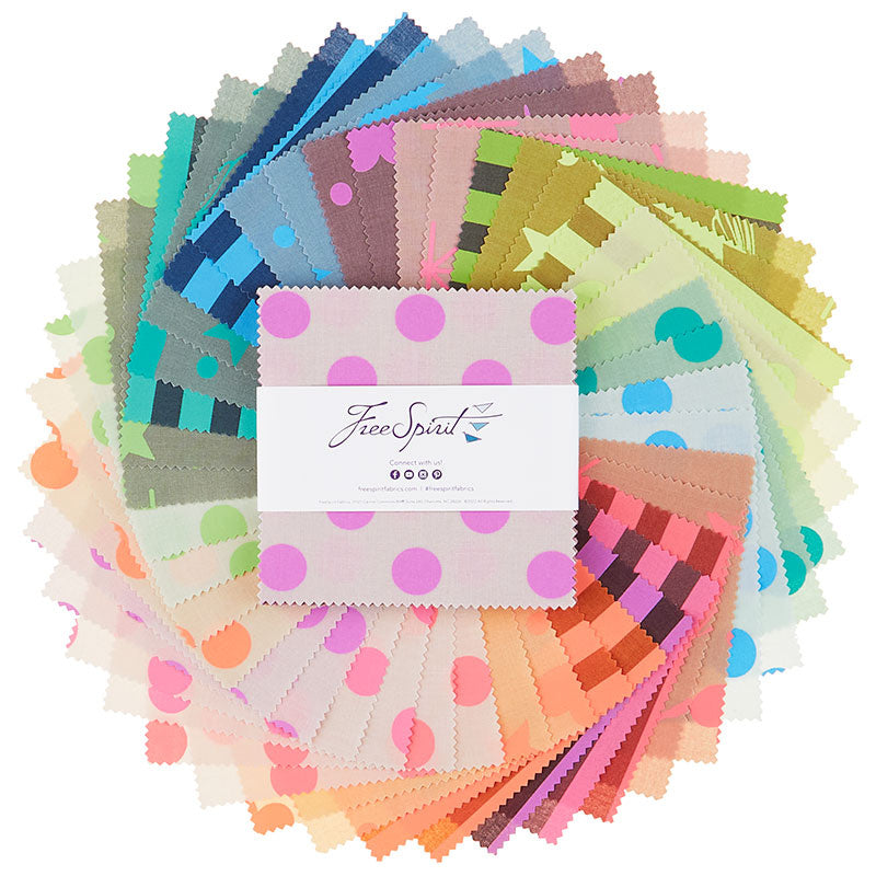 Tula Pink's True Colors Neon Charm Pack