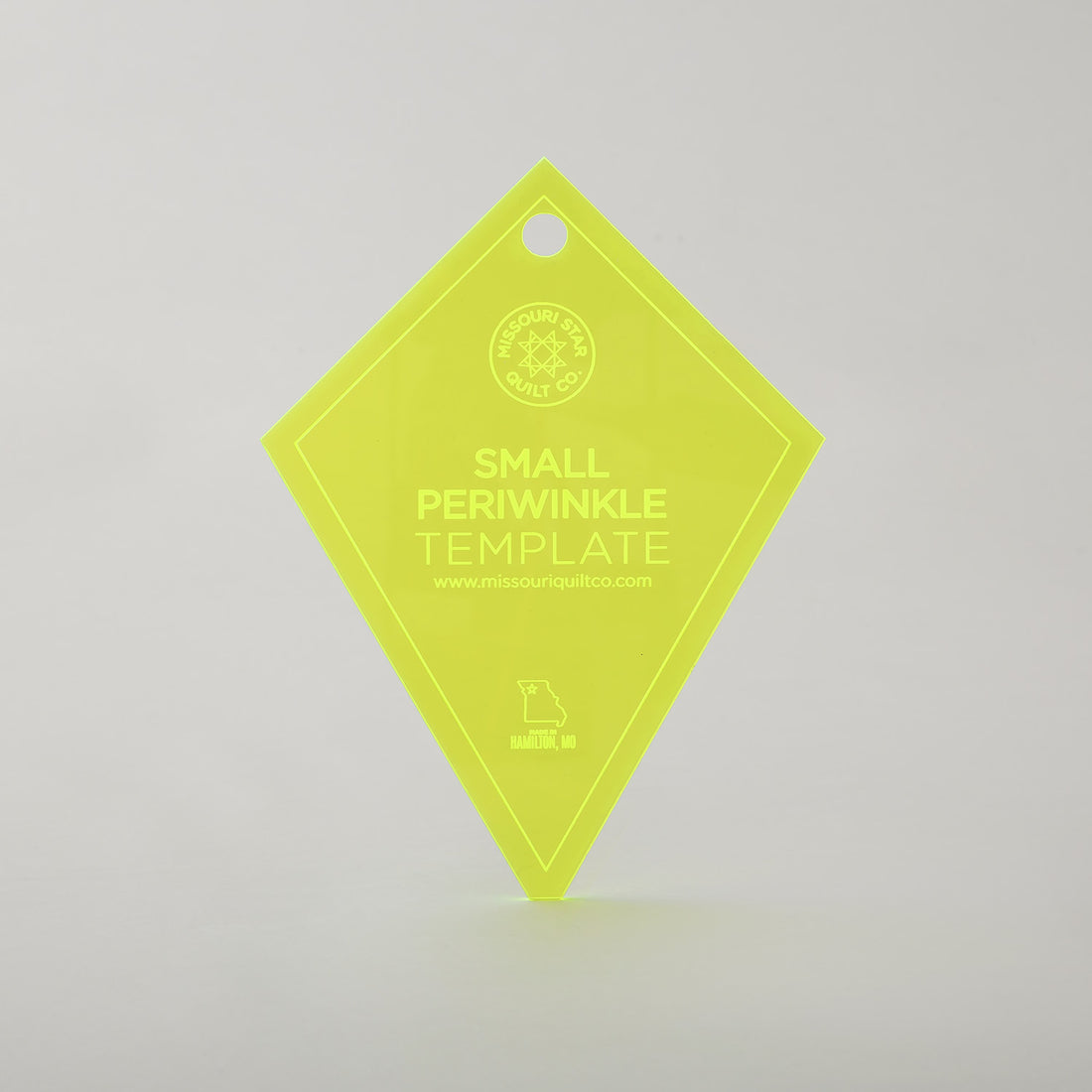 Missouri Star Small Periwinkle (Wacky Web) Template for 5" Charm Packs