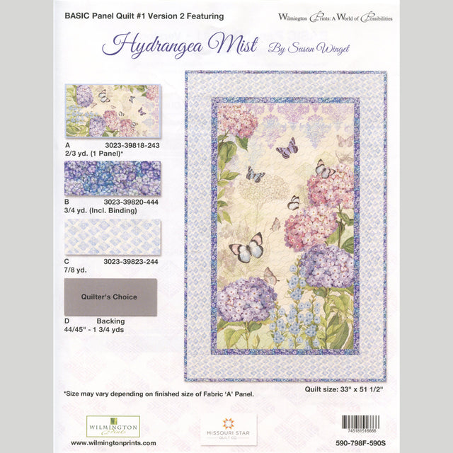 Hydrangea Mist Quilt Kit