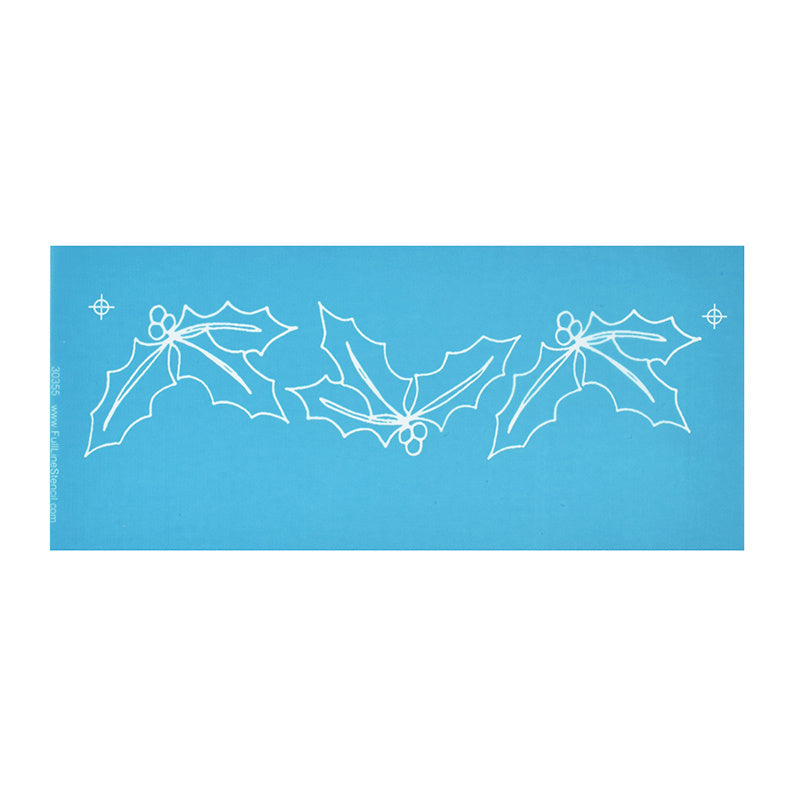 Full Line Stencil - Holly Border