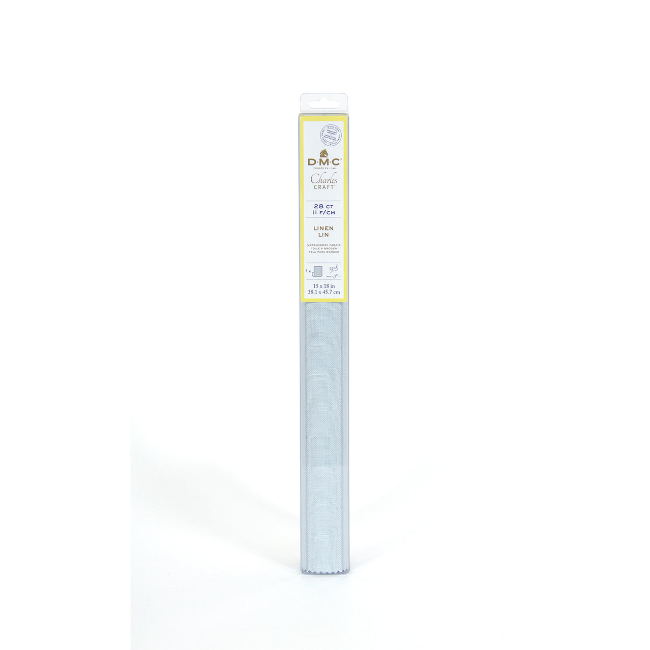 Charles Craft Linen - Light Blue - 15" x 18" Cut