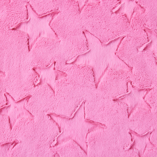 Luxe Cuddle® - Stars Hot Pink Yardage
