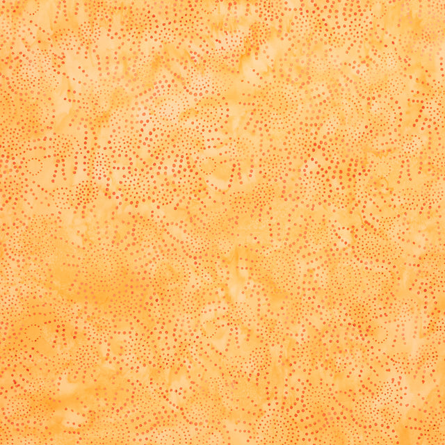 Full Bloom Batiks - Dots Light and Dark Orange Yardage