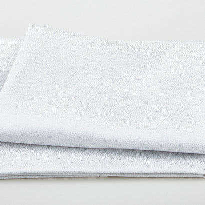Star Sprinkle - Stars & Dots White/Silver 2 Yard Cut
