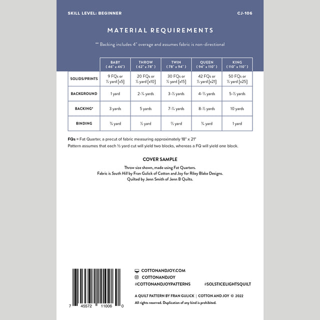 Digital Download - Solstice Lights Quilt Pattern