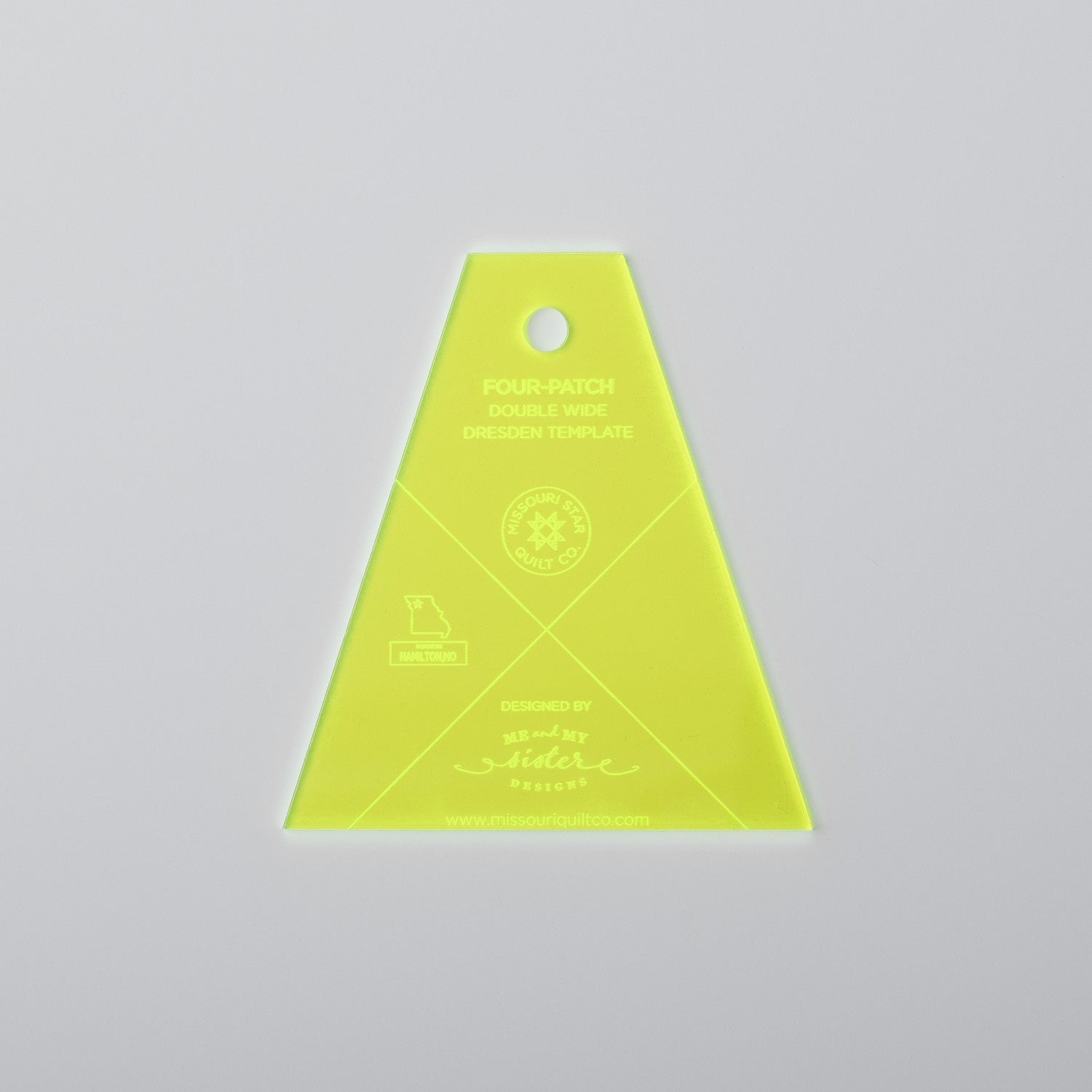Four-Patch Double Wide Dresden Template & Starburst Pattern