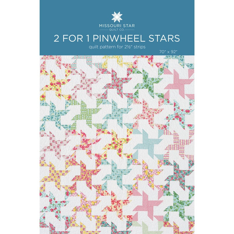 2 for 1 Pinwheel Stars Quilt Pattern by Missouri Star