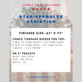 Digital Download - Star-Spangled Variation! Quilt Pattern