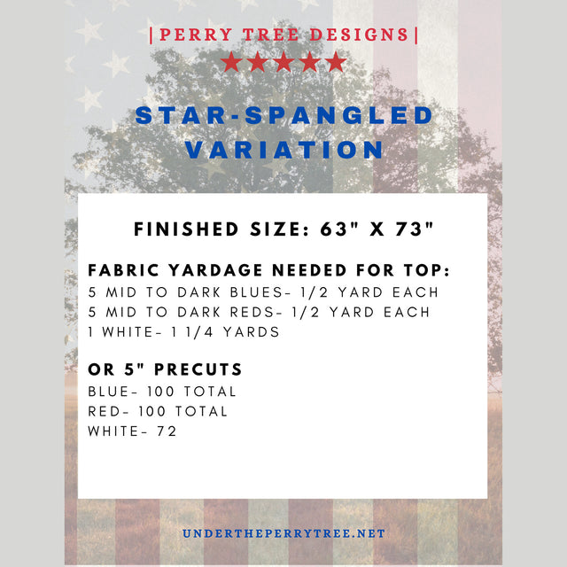 Digital Download - Star-Spangled Variation! Quilt Pattern