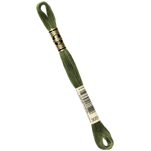 DMC Embroidery Floss - 3051 Dark Green Gray
