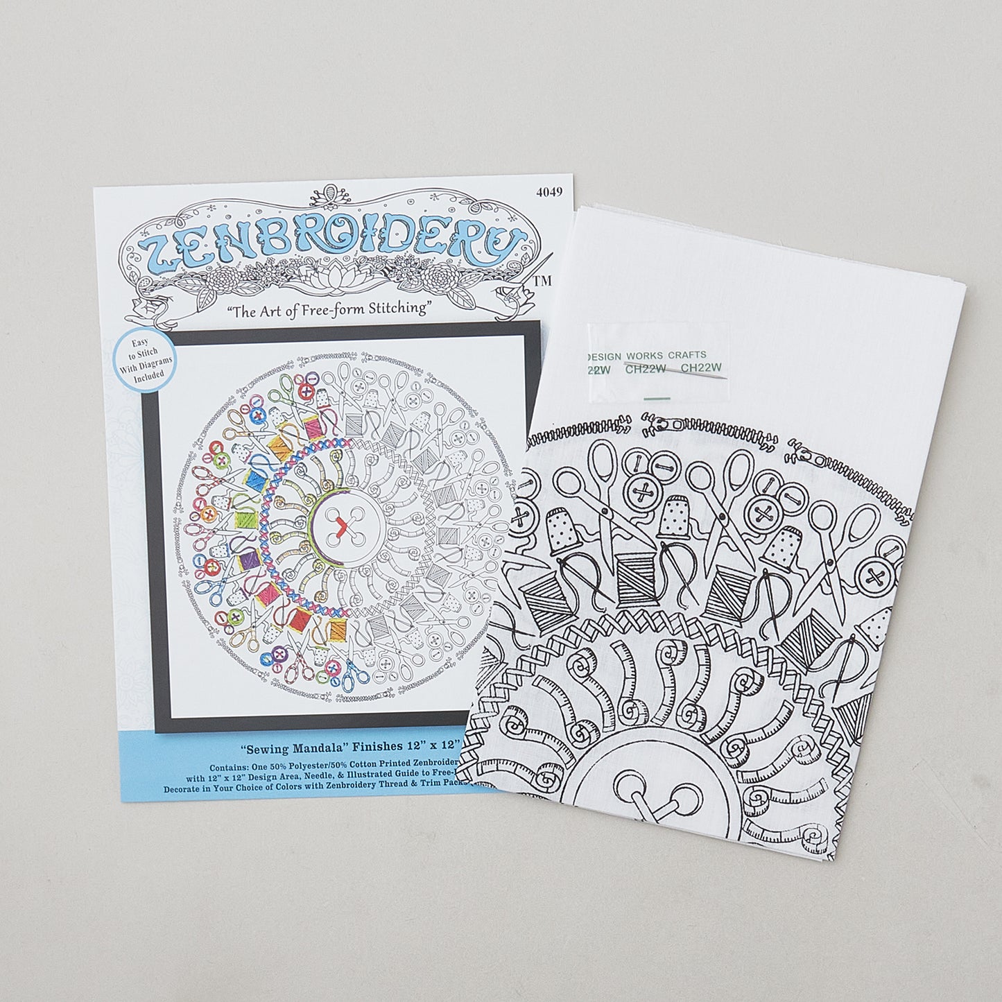 Zenbroidery Sewing Mandala Embroidery Kit
