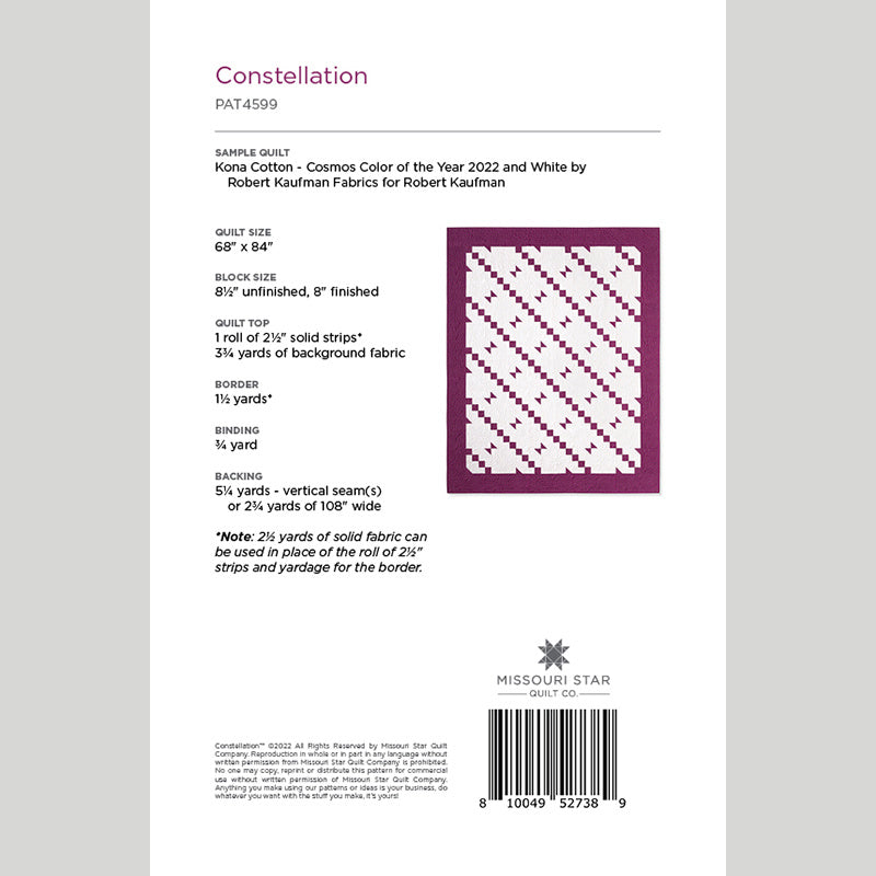 Digital Download - Constellation Quilt Pattern by Missouri Star