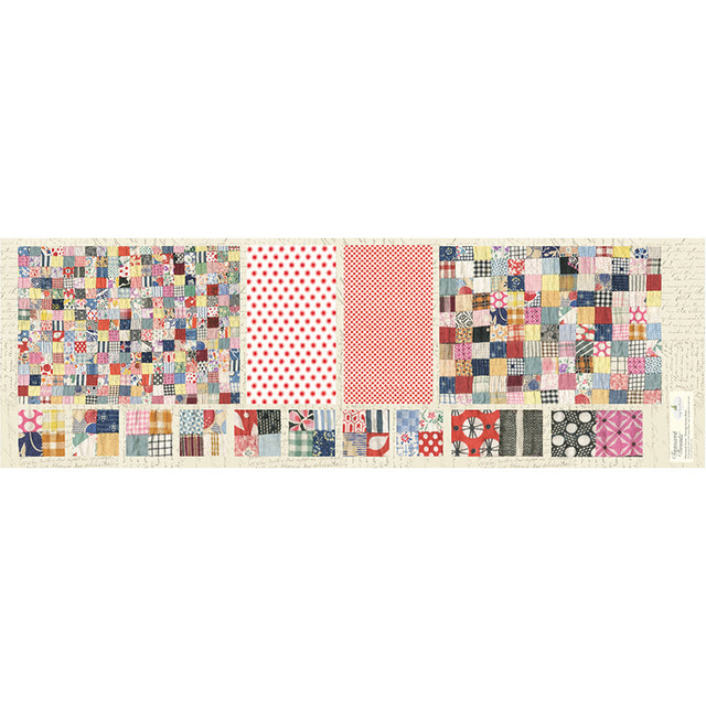 Treasured Threadz™ Postage Stamp Retro Patchwork Panel