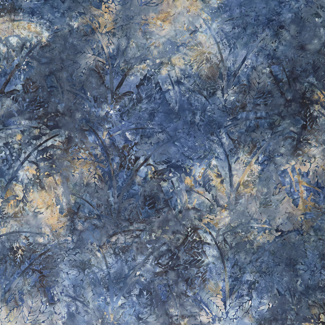 Tonga Batiks Wide - Large Tropical Leaves Luna 108" Wide Backing