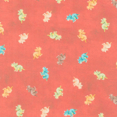 Age of the Dinosaurs - Tiny Triceratops Rust Yardage