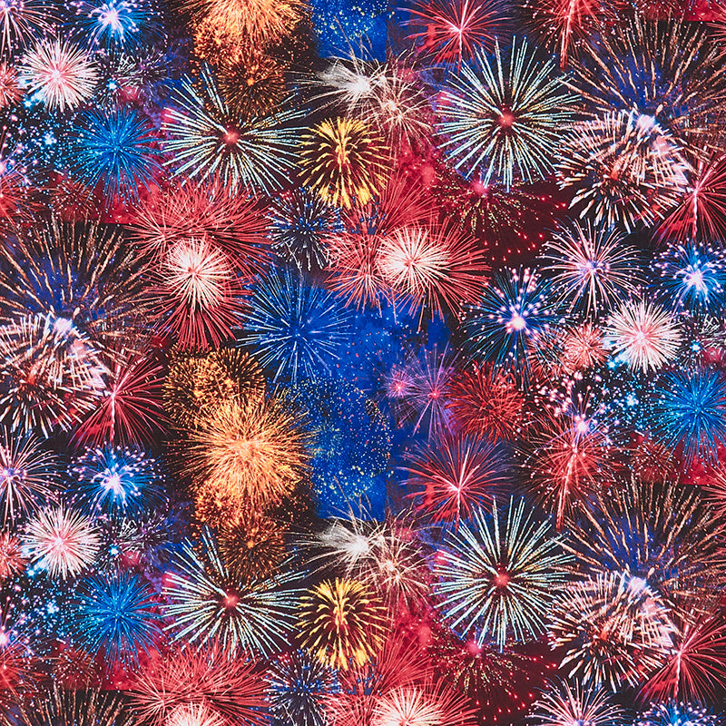 Lady Liberty - USA Fireworks Celebration Multi Yardage