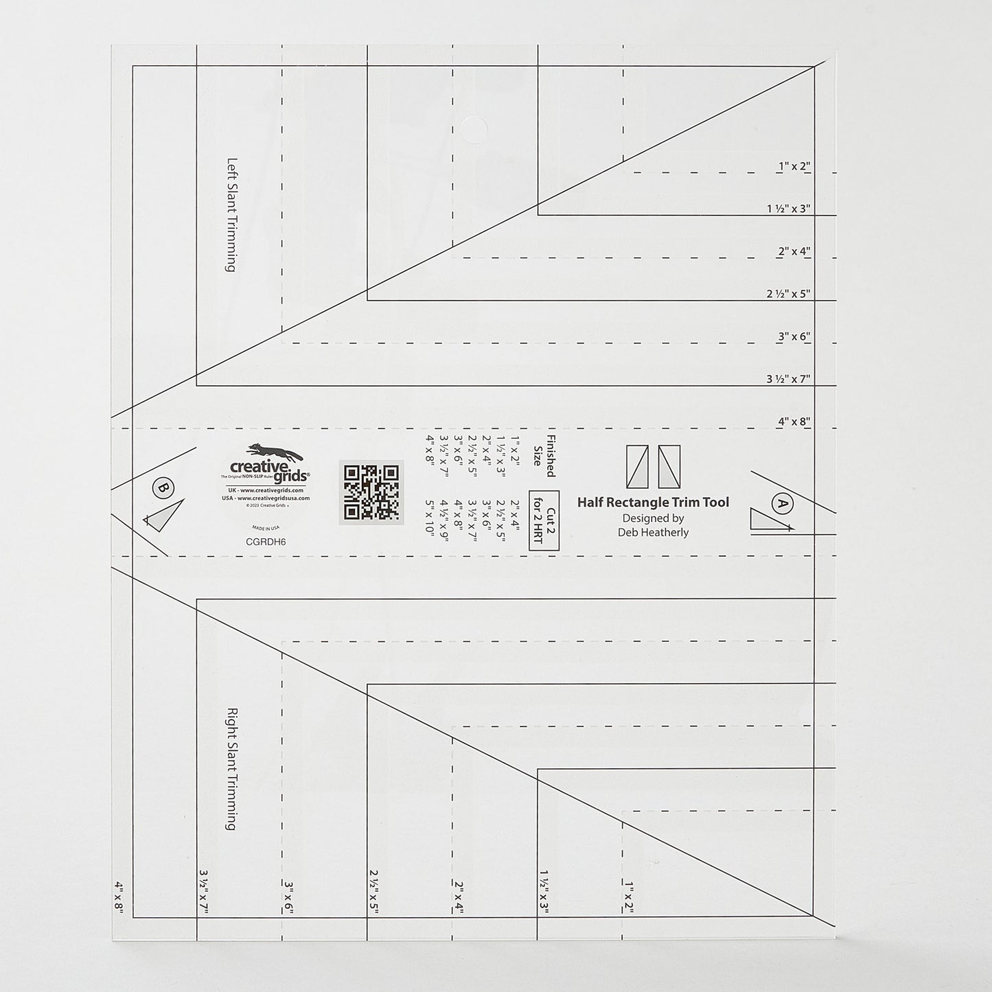 Creative Grids Half Rectangle Trim Tool