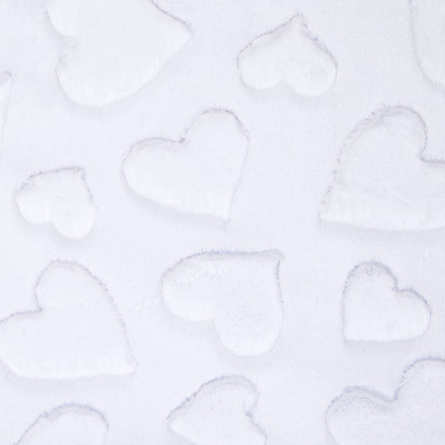 Luxe Cuddle® - Hearts Snow Yardage