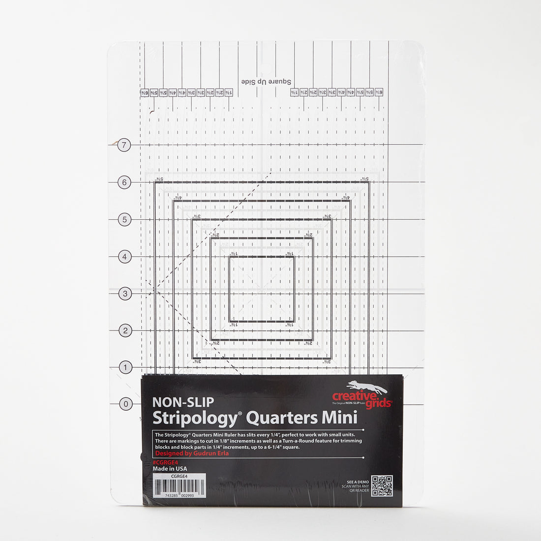 Creative Grids Stripology® Quarters Mini Quilt Ruler