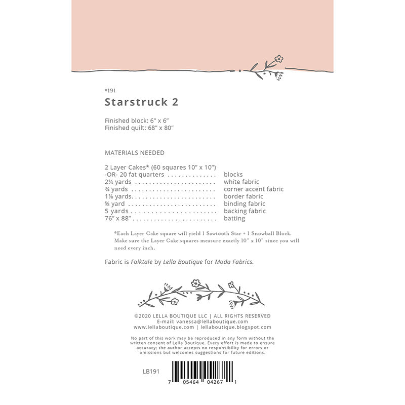 Digital Download - Starstruck 2 Pattern