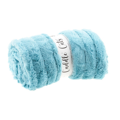 Luxe Cuddle® - Mini Mink Aqua Sea 2 Yard Cut