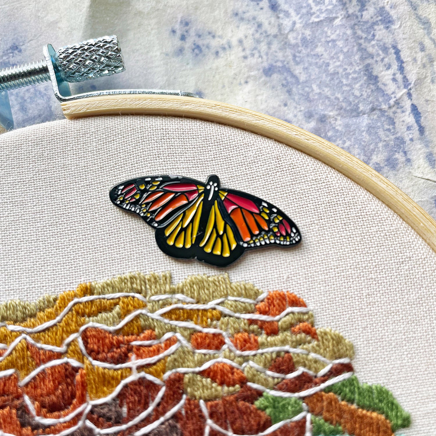 Monarch Butterfly Magnetic Needle Minder